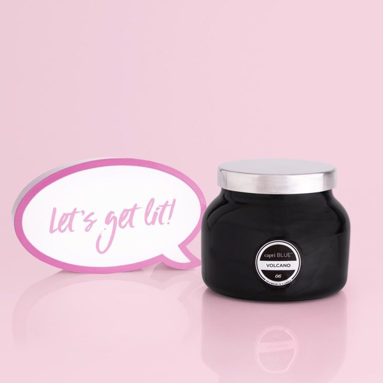 Volcano Black Glass Candle Jar - Shop Signatures